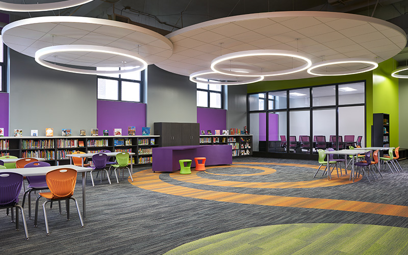 Liberty Elementary School Media Center – Vision Construction & Consulting